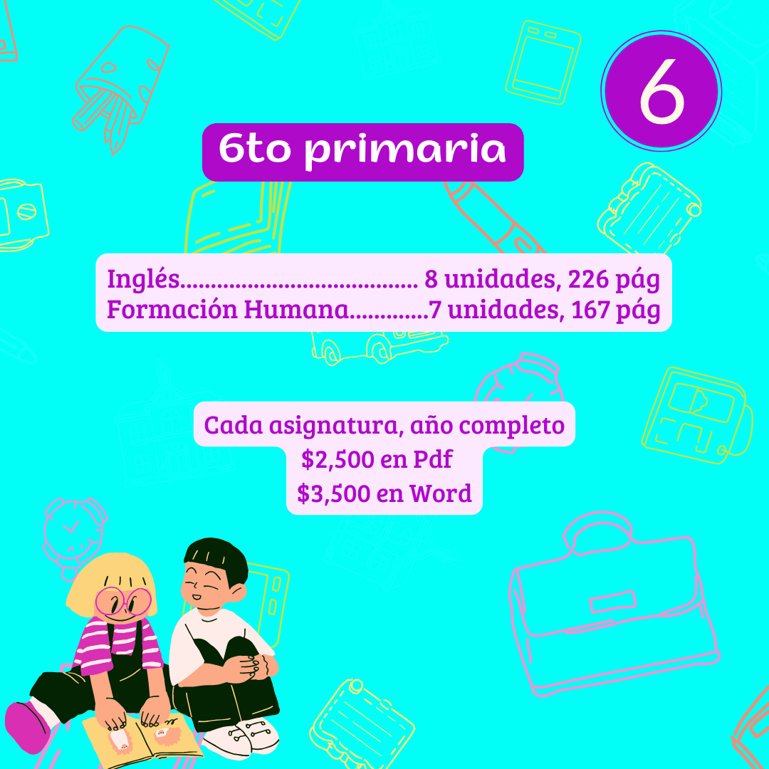 Planificación de 6to de primaria – Teachers Solutions